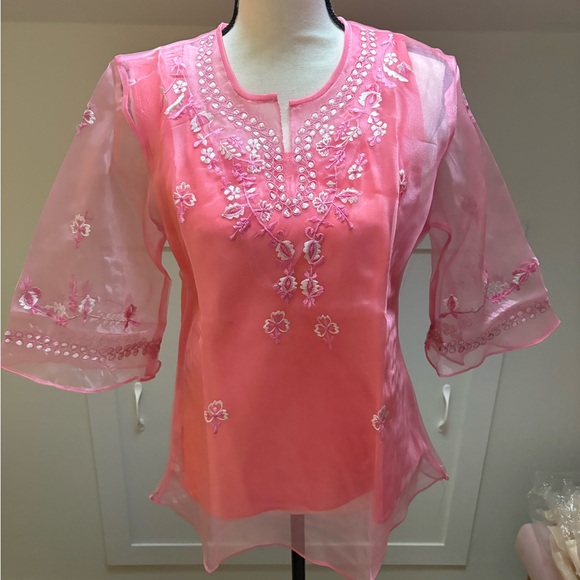 Tops | Nwot Lady Barong Filipiniana Maria Clara Mestiza Filipina ...